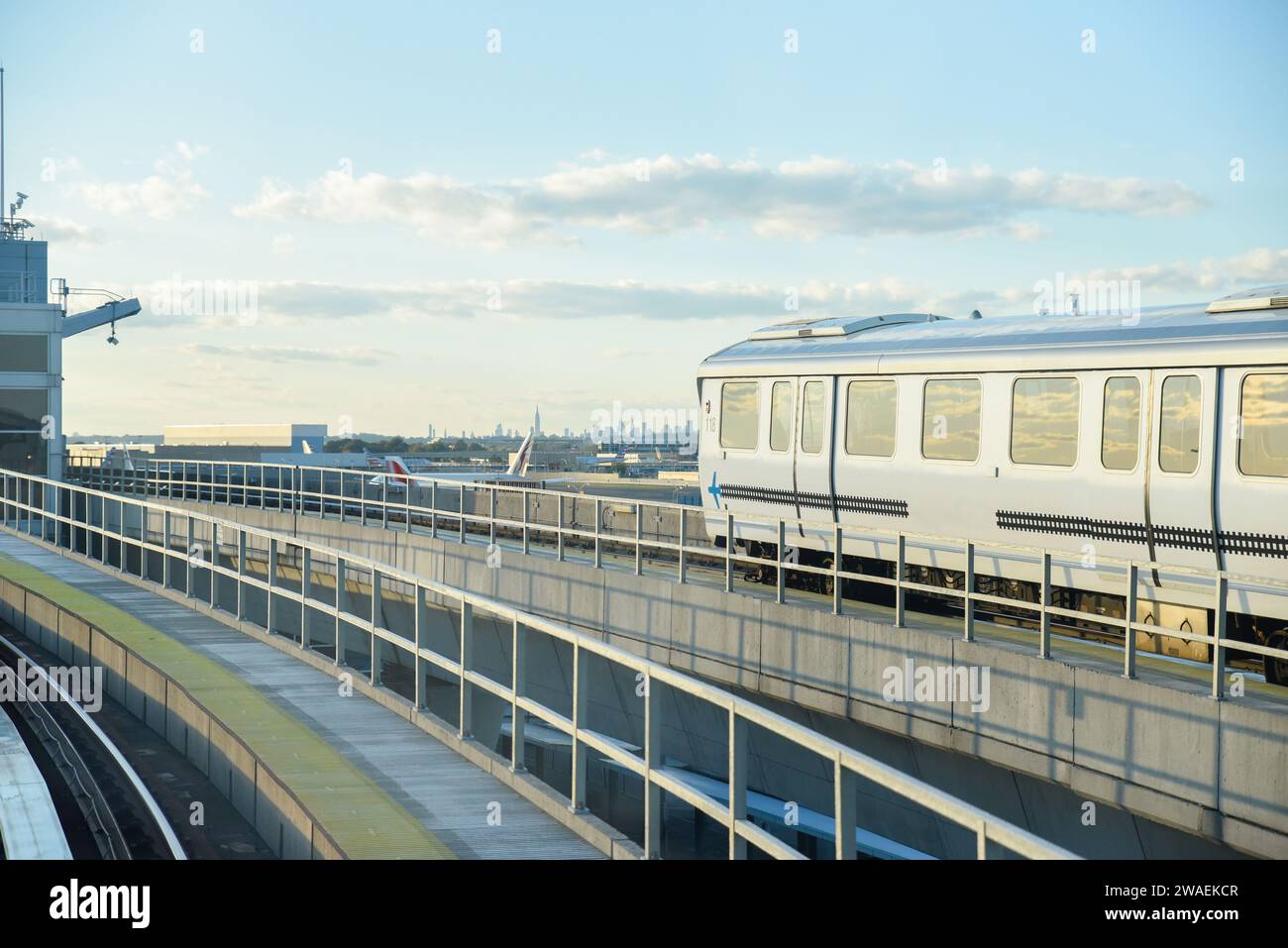 New York, NY, USA - September 5, 2021: Aerial view of JFK airport ...