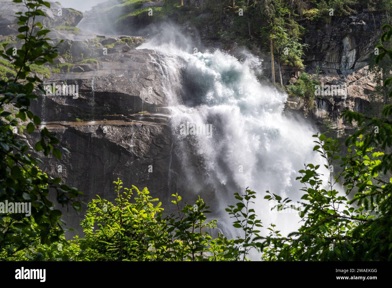 largest waterfalls in Europe Krimml Waterfalls Salzburg Stock Photo - Alamy