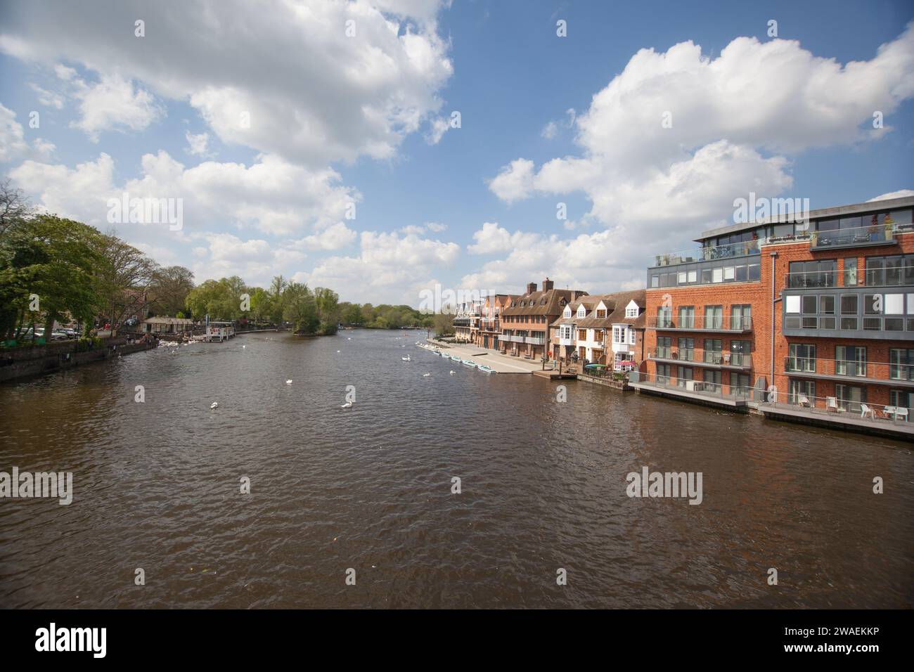 Views of the River Thames between Windsor and Eton in Berkshire in the ...