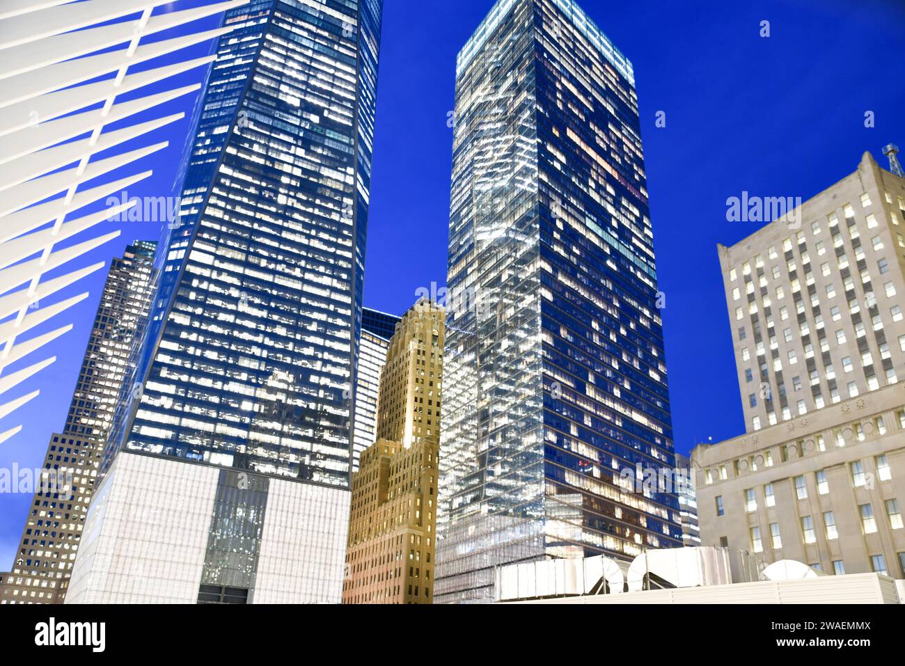 One World Trade Center by Night Stock Photo - Alamy