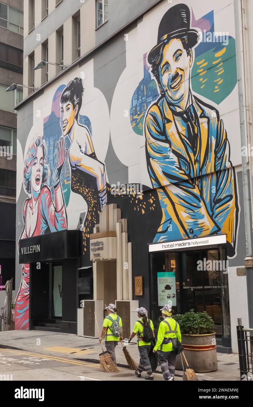China, Hong Kong, Hong Kong Island, Soho, Hollywood Road, Street Scene ...