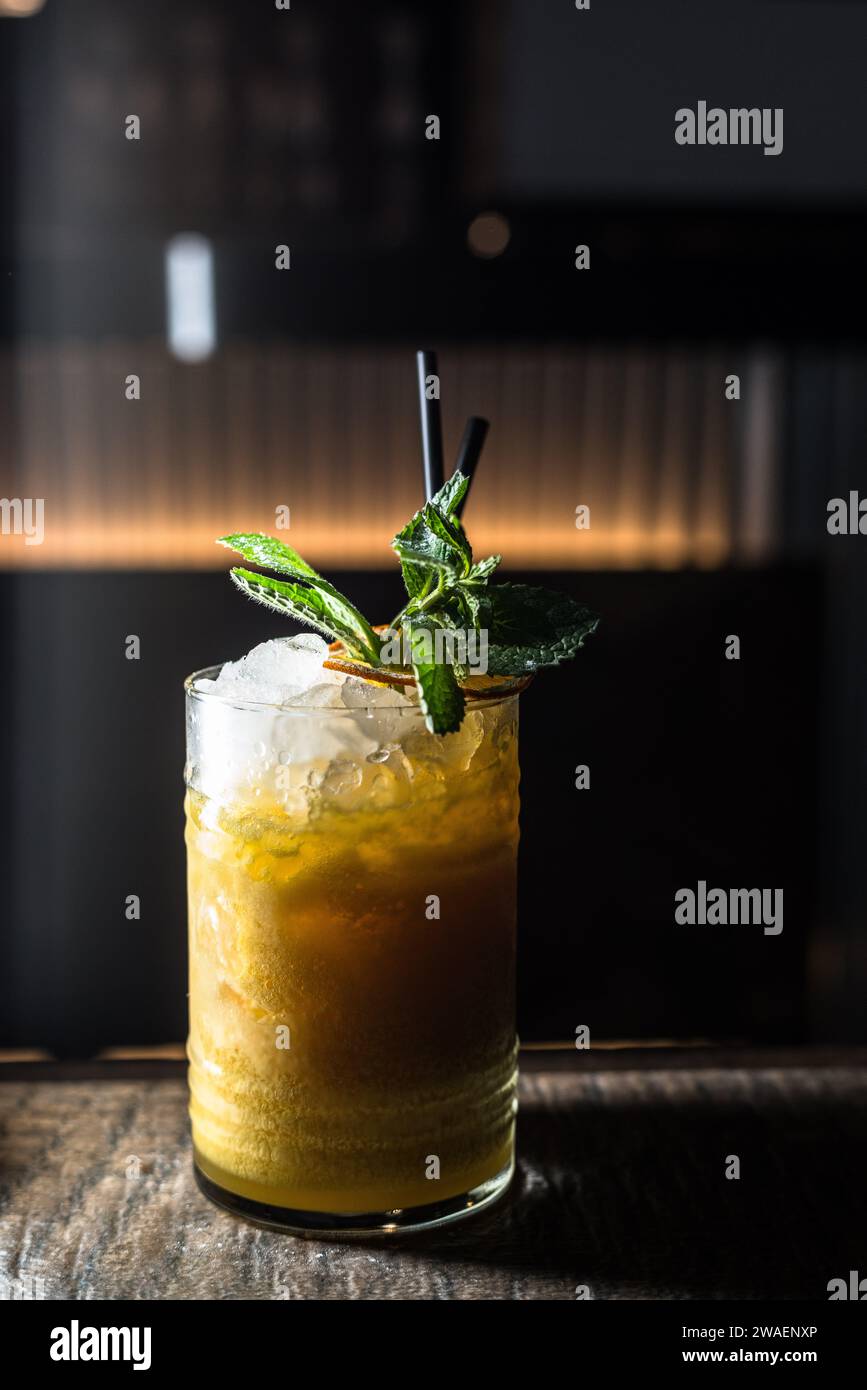 Cocktail in clear glass hi-res stock photography and images - Alamy