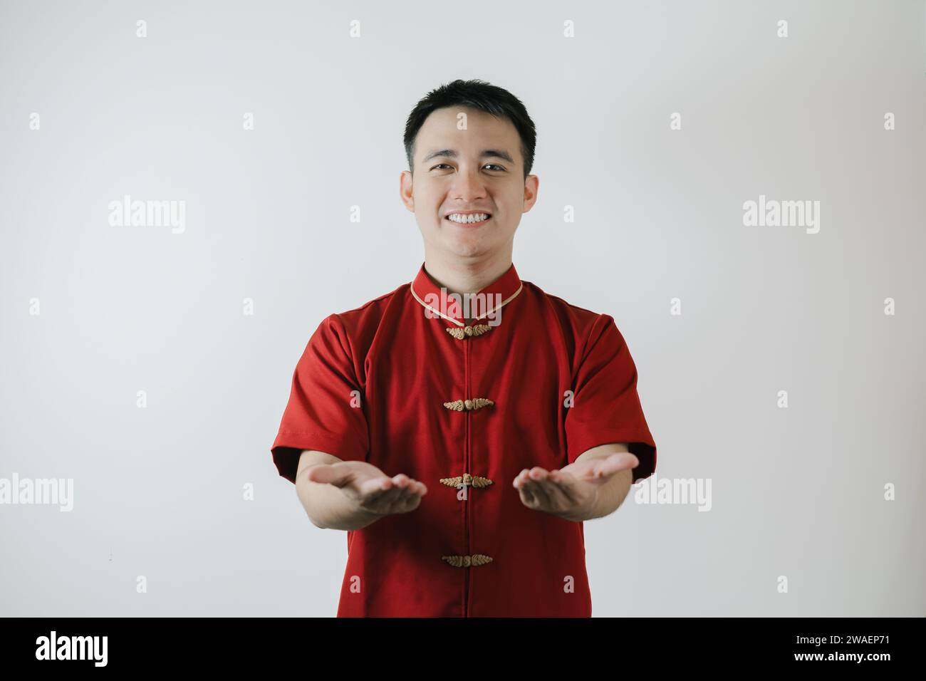 Costume with handsome male with isolated face cut hi-res stock ...