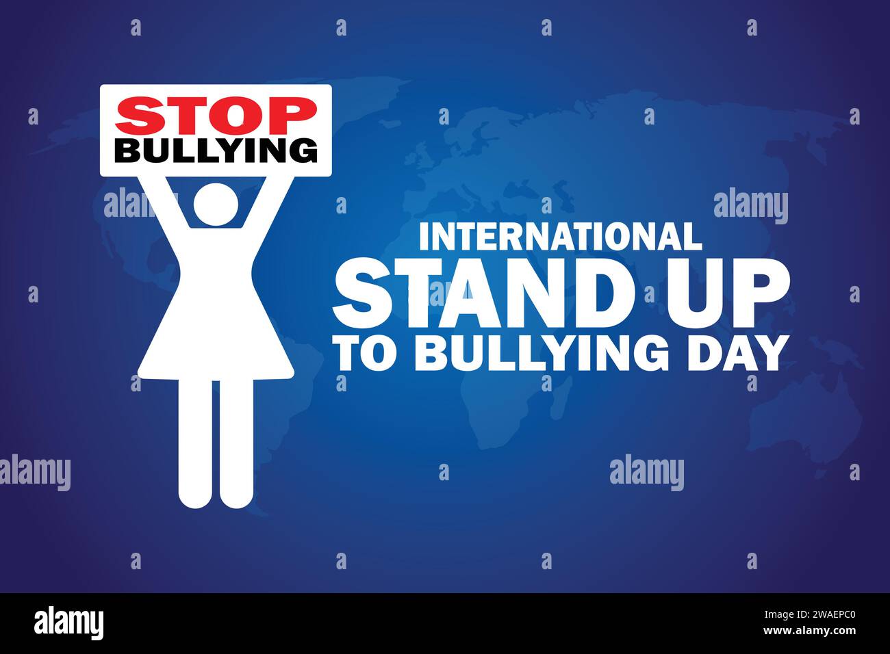 International Stand Up To Bullying Day Vector illustration. Suitable ...