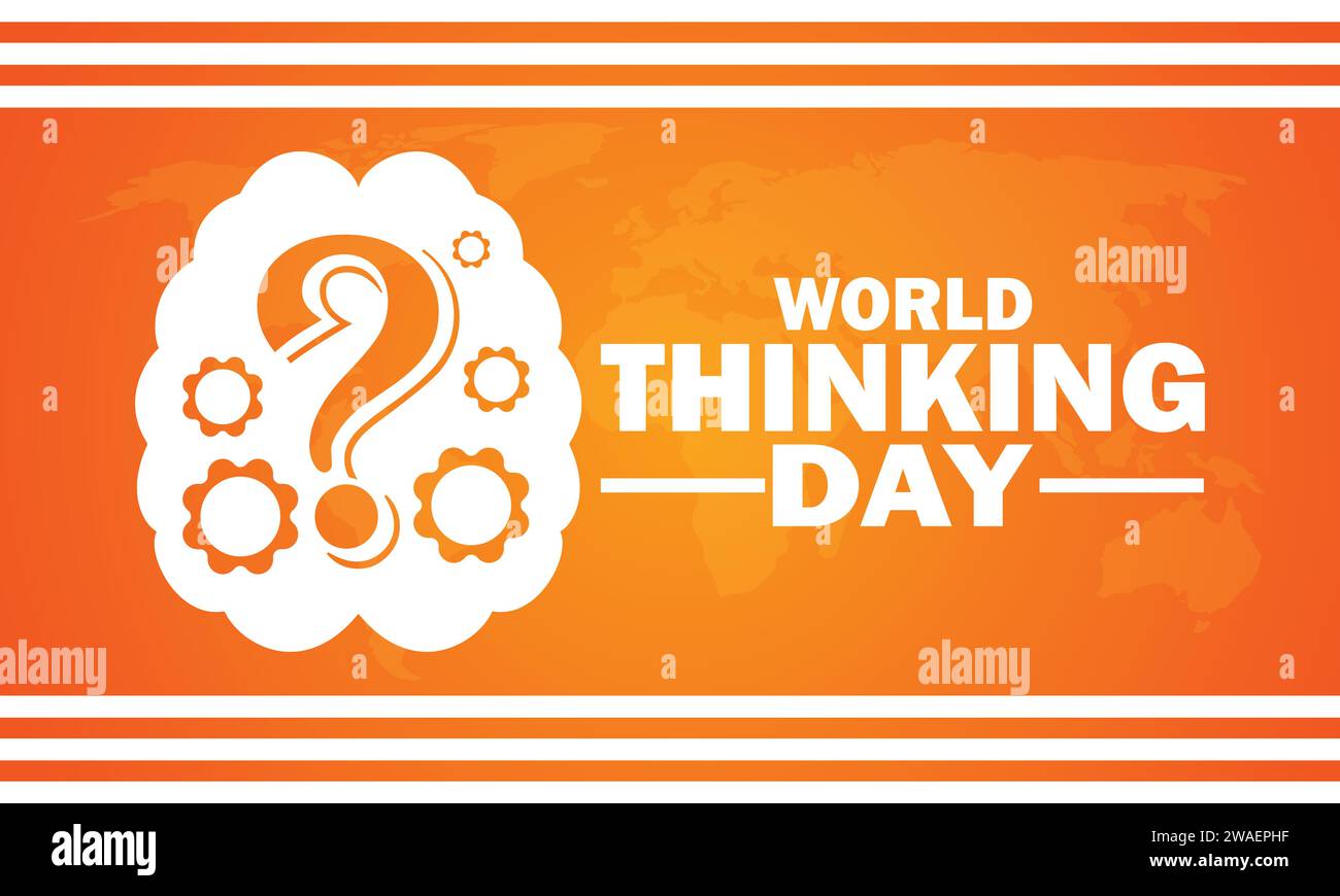 World Thinking Day Vector Template Design Illustration. Suitable for ...