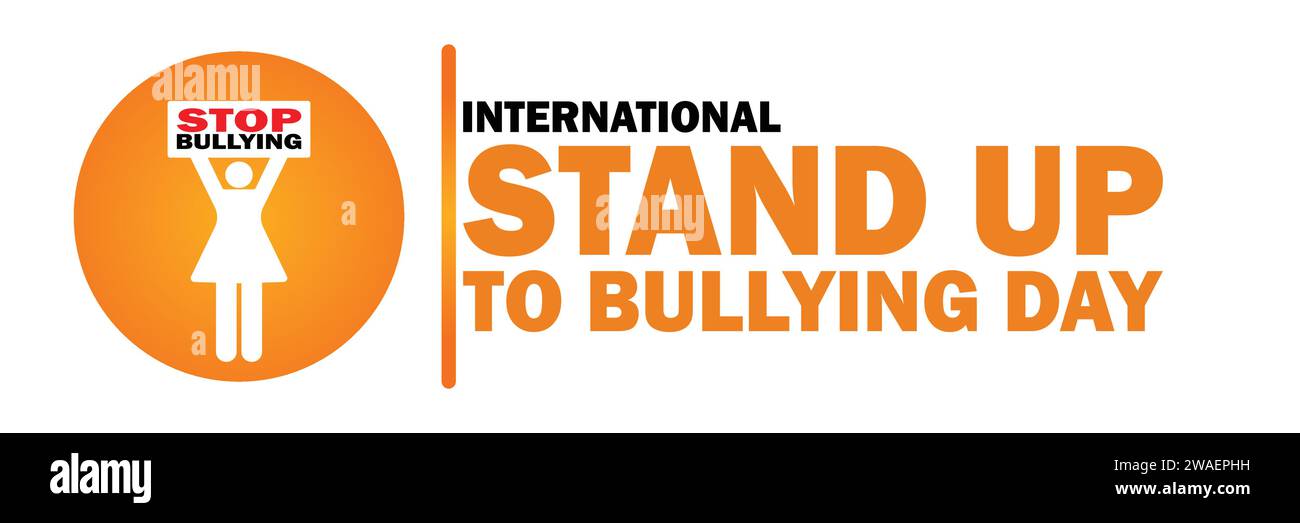 Stand Up Against Bullying Logo On International Stand Up To Bullying