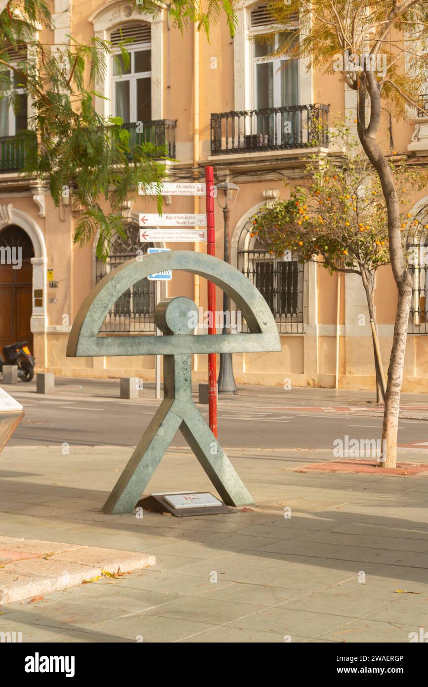 ALMERIA, SPAIN - 11 DECEMBER 2023 A monument paying tribute to the ...