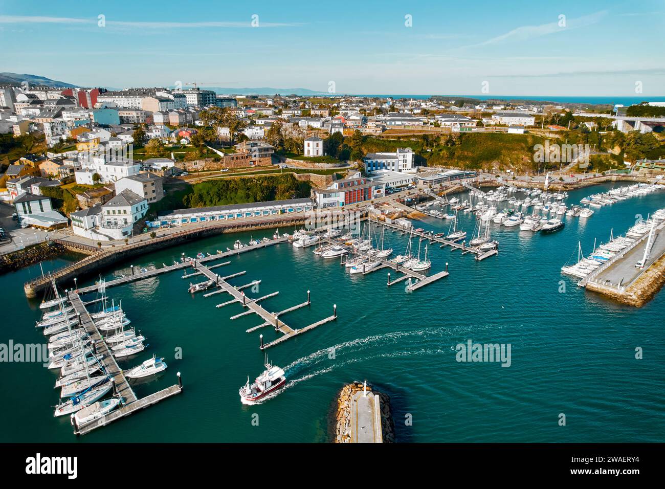 Beautiful drone shot yachts marina hi-res stock photography and images ...