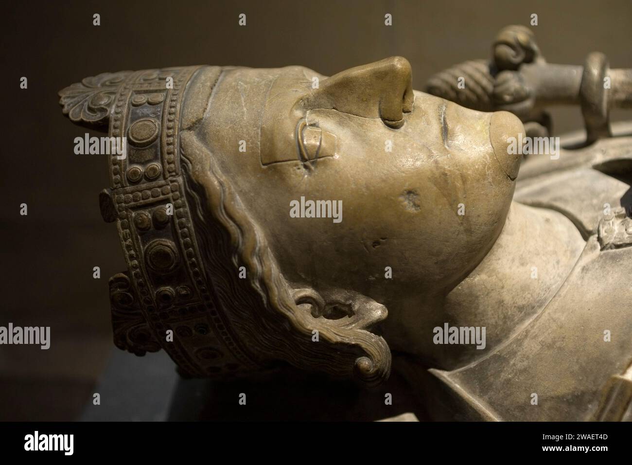 Effigy of Richard the Lionheart at Rouen Cathedral ambulatory, on the ...