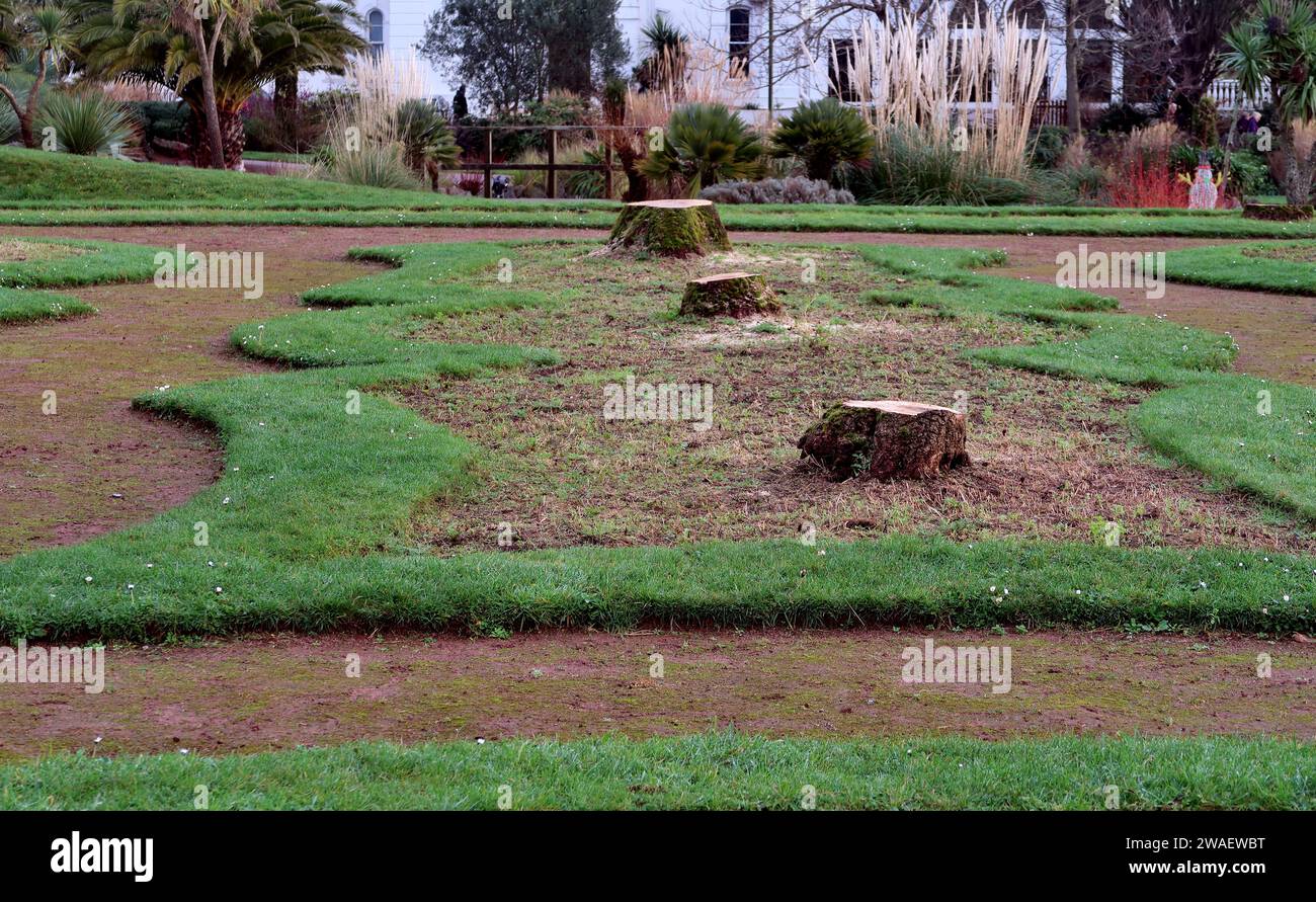 Torbay palms italian garden hi-res stock photography and images - Alamy