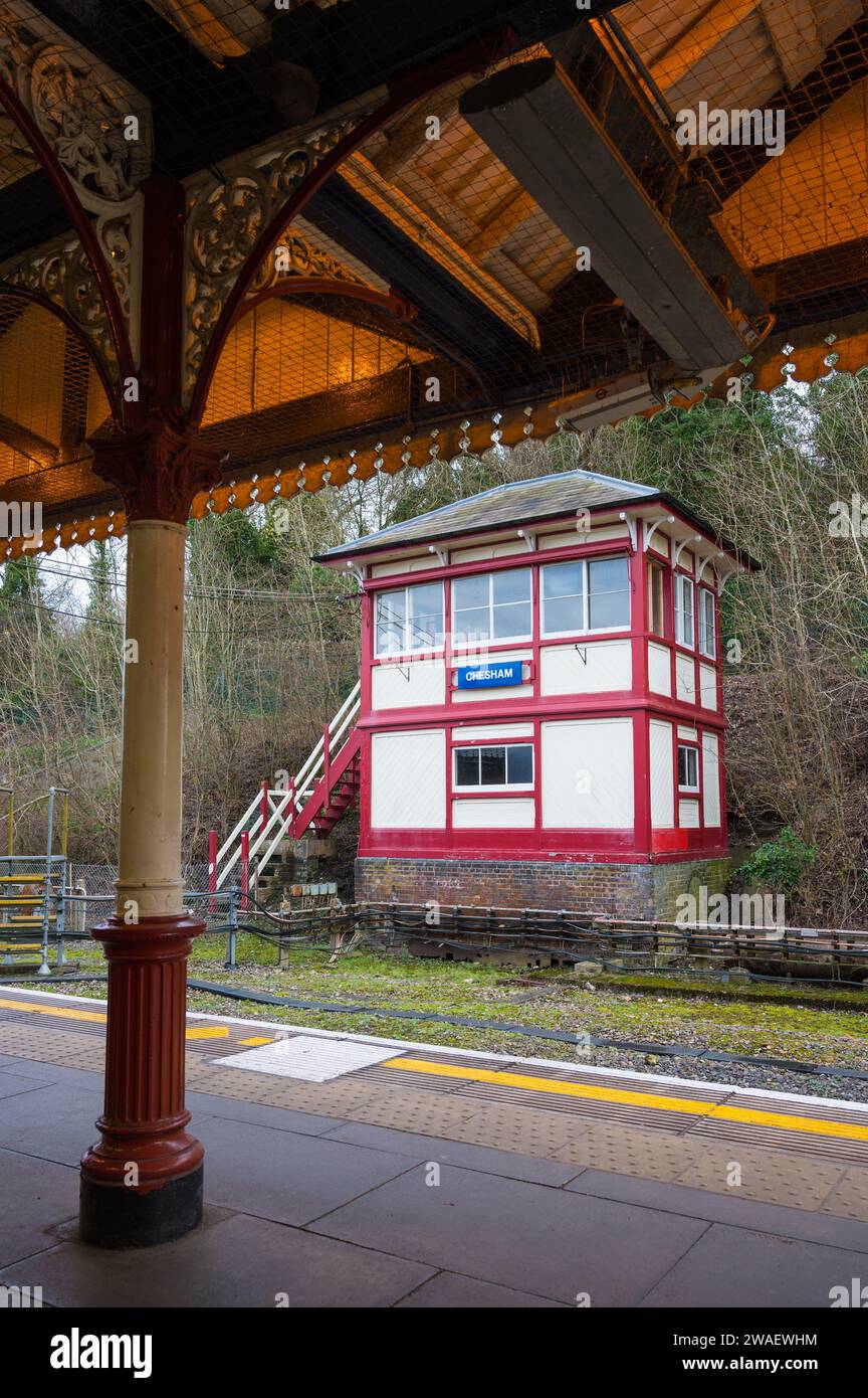 Original signal box, now redundant and preserved, at Chesham ...