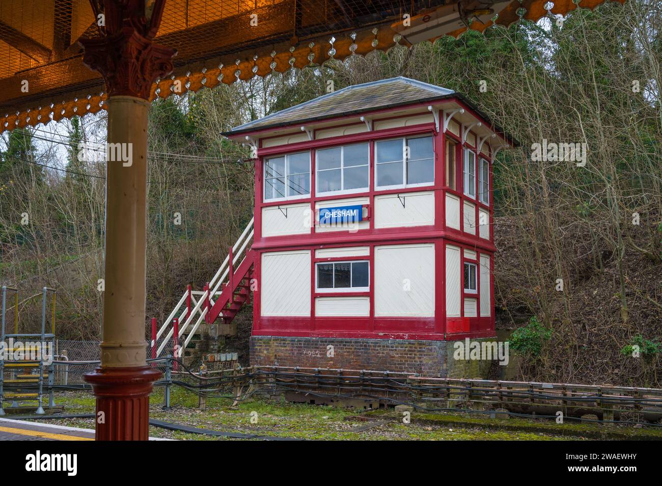 Original signal box, now redundant and preserved, at Chesham ...