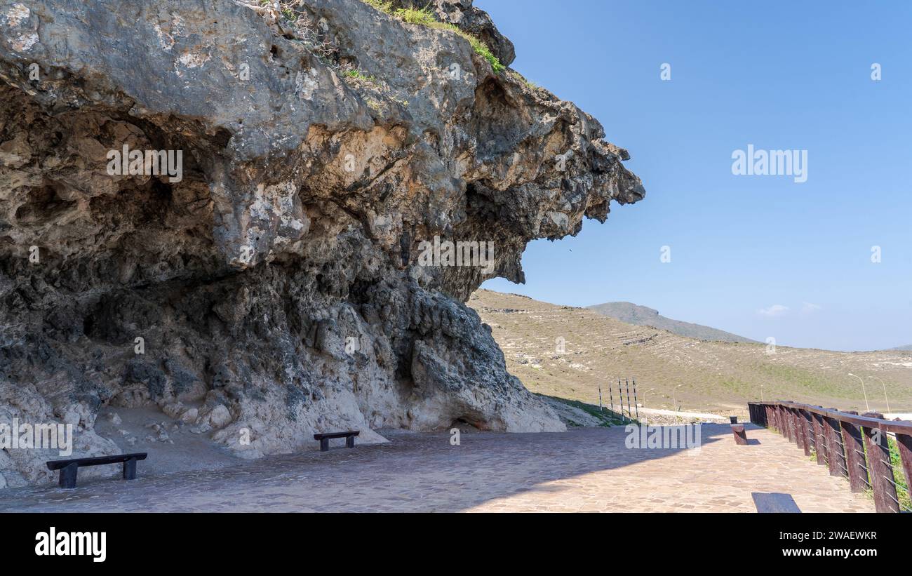 Marneef Cave and Blowholes are in proximity of Mughsaii Beach and a ...