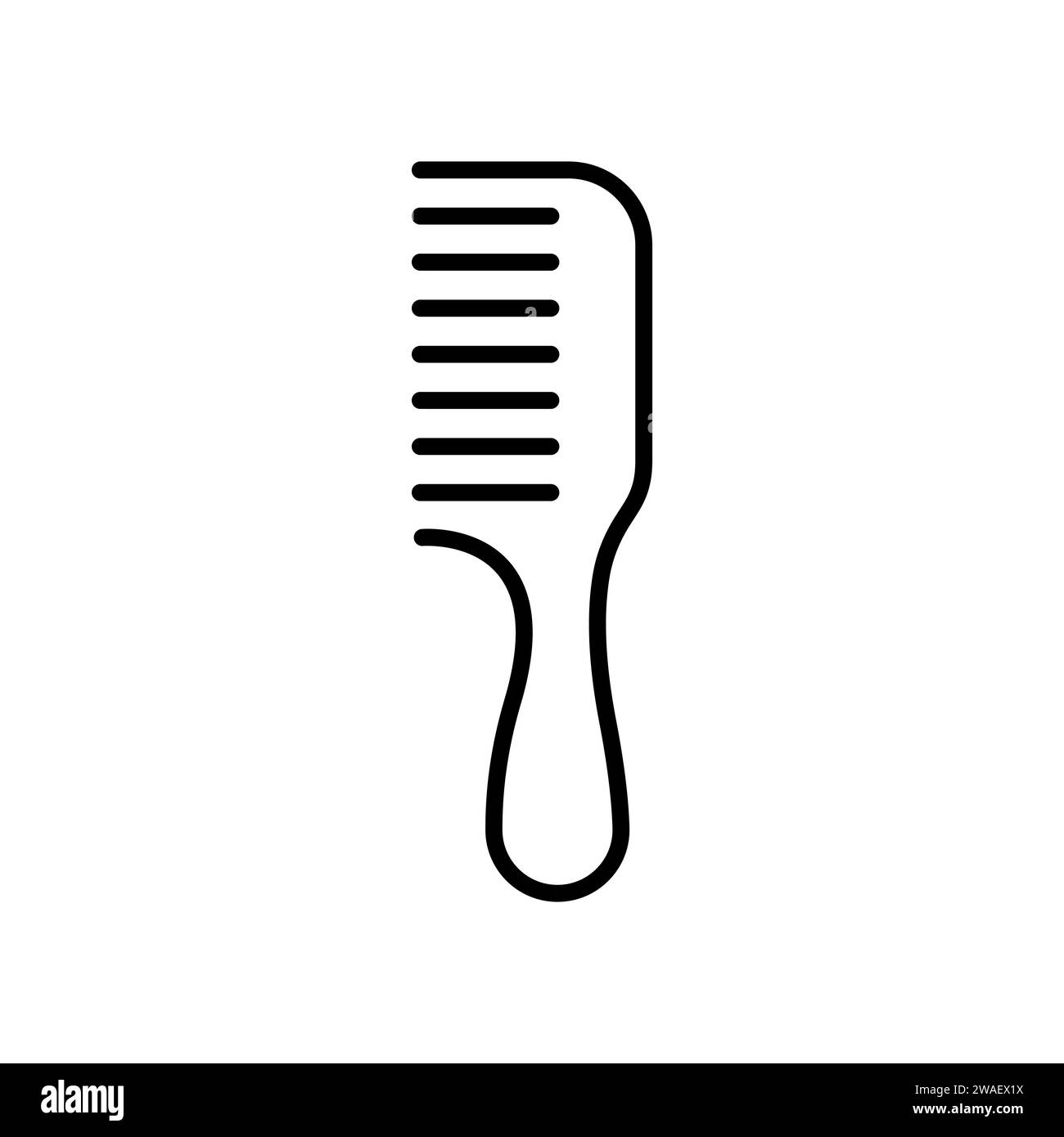 comb outline vector icon Stock Vector Image & Art - Alamy