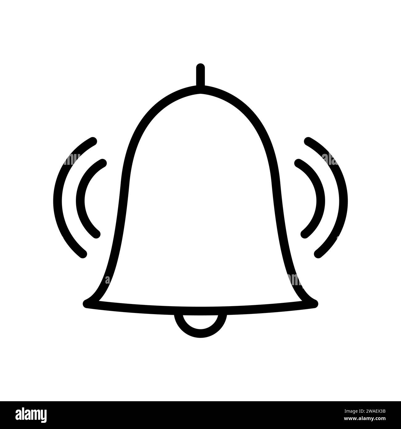 notification outline vector icon Stock Vector Image & Art - Alamy