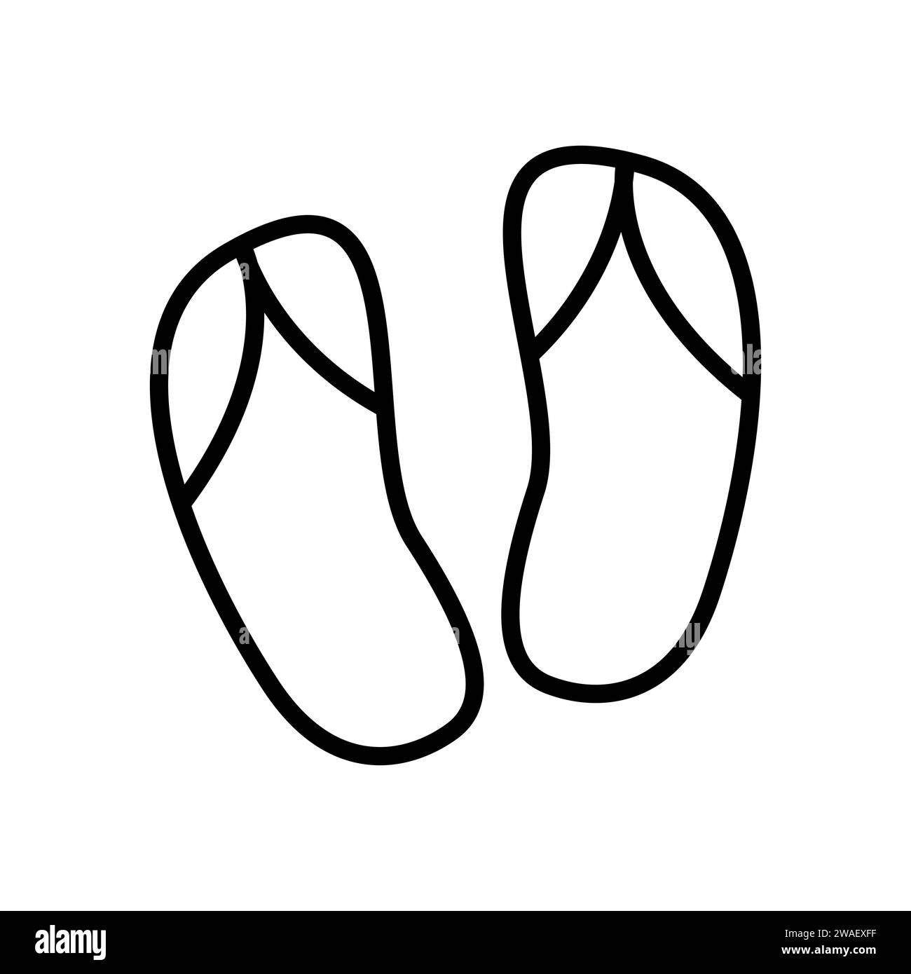 Footwear slippers icon simple Stock Vector Images - Alamy