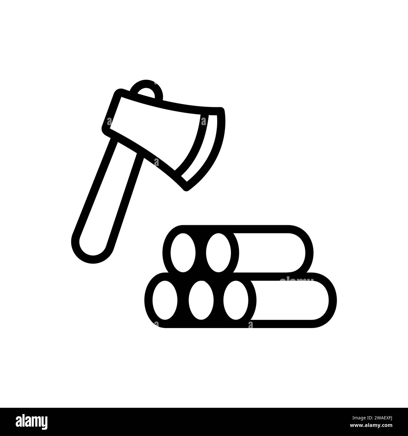 Burn forest icon outline Stock Vector Images - Alamy