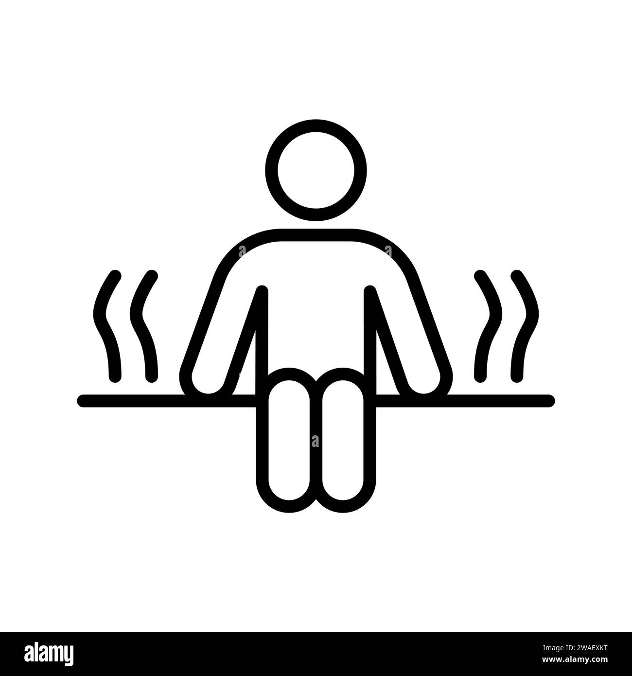 Sauna relaxation wellness broom Stock Vector Images - Alamy