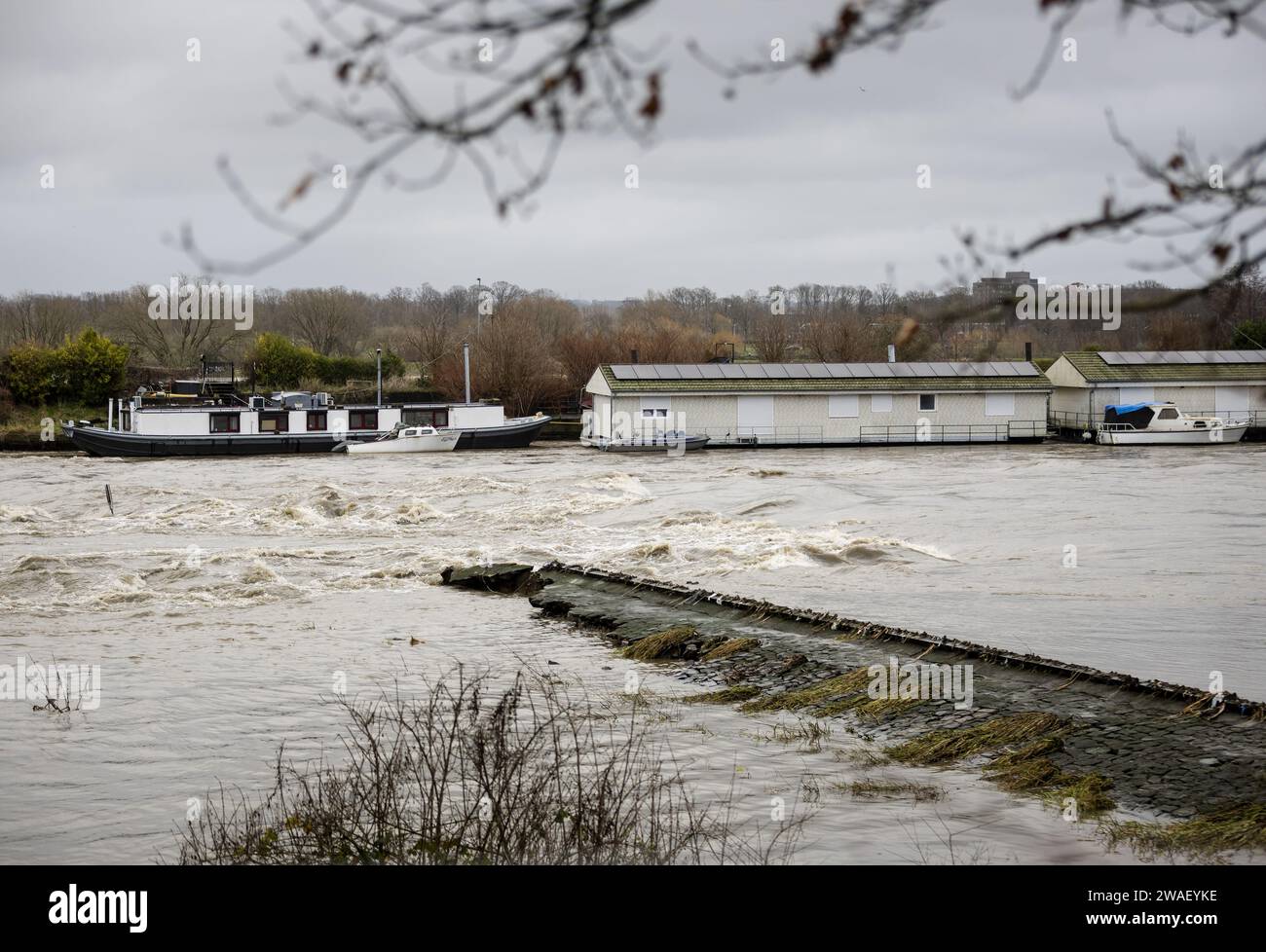 Broken bridge due to storm hi-res stock photography and images - Alamy