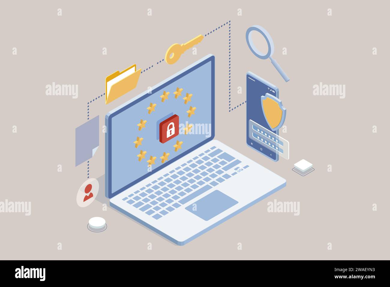 Isometric Ensuring Personal Data Protection With User Authentication