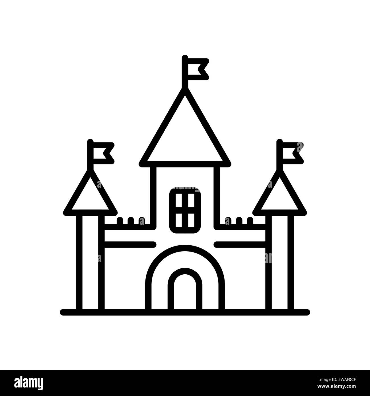 Fairytale castle icon simple style hi-res stock photography and images ...