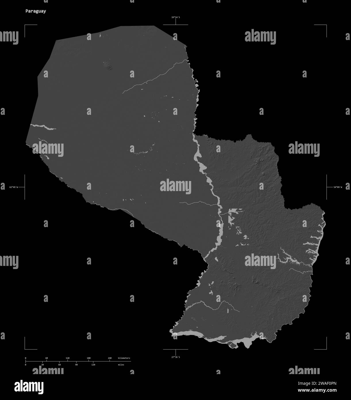 Asuncion map Black and White Stock Photos & Images - Alamy