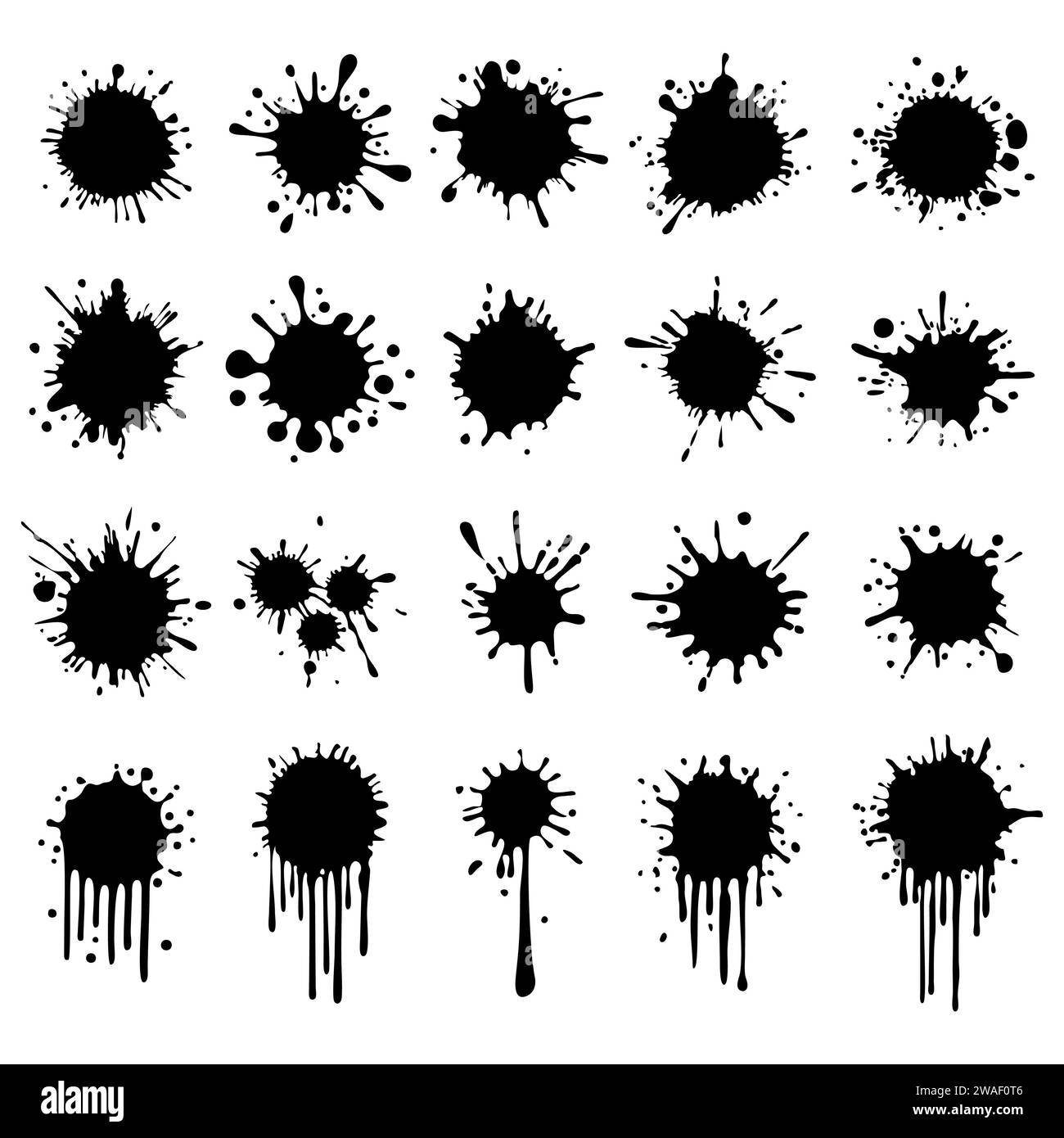 Mud splat spot Stock Vector Images - Alamy