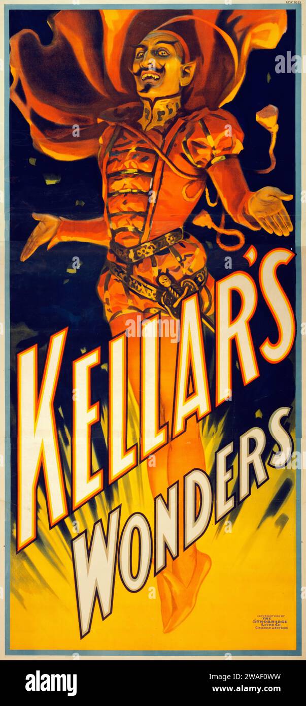 Kellar S Wonders Magician Kellar Magic Show Poster C 1900 A Demon