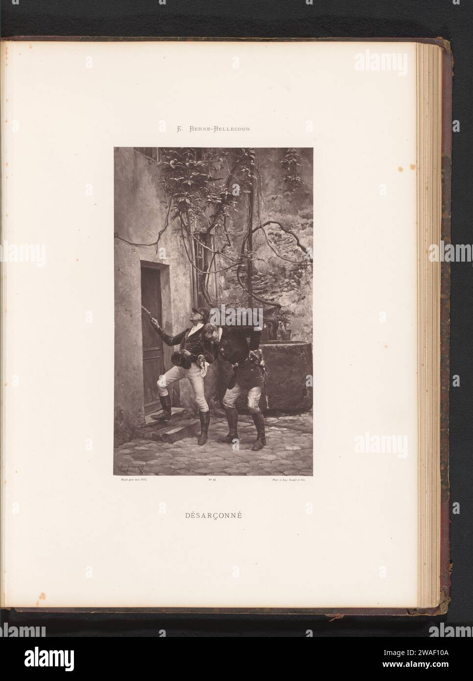 Reproduction of a painting by a rider who fell off his horse by Etienne ...
