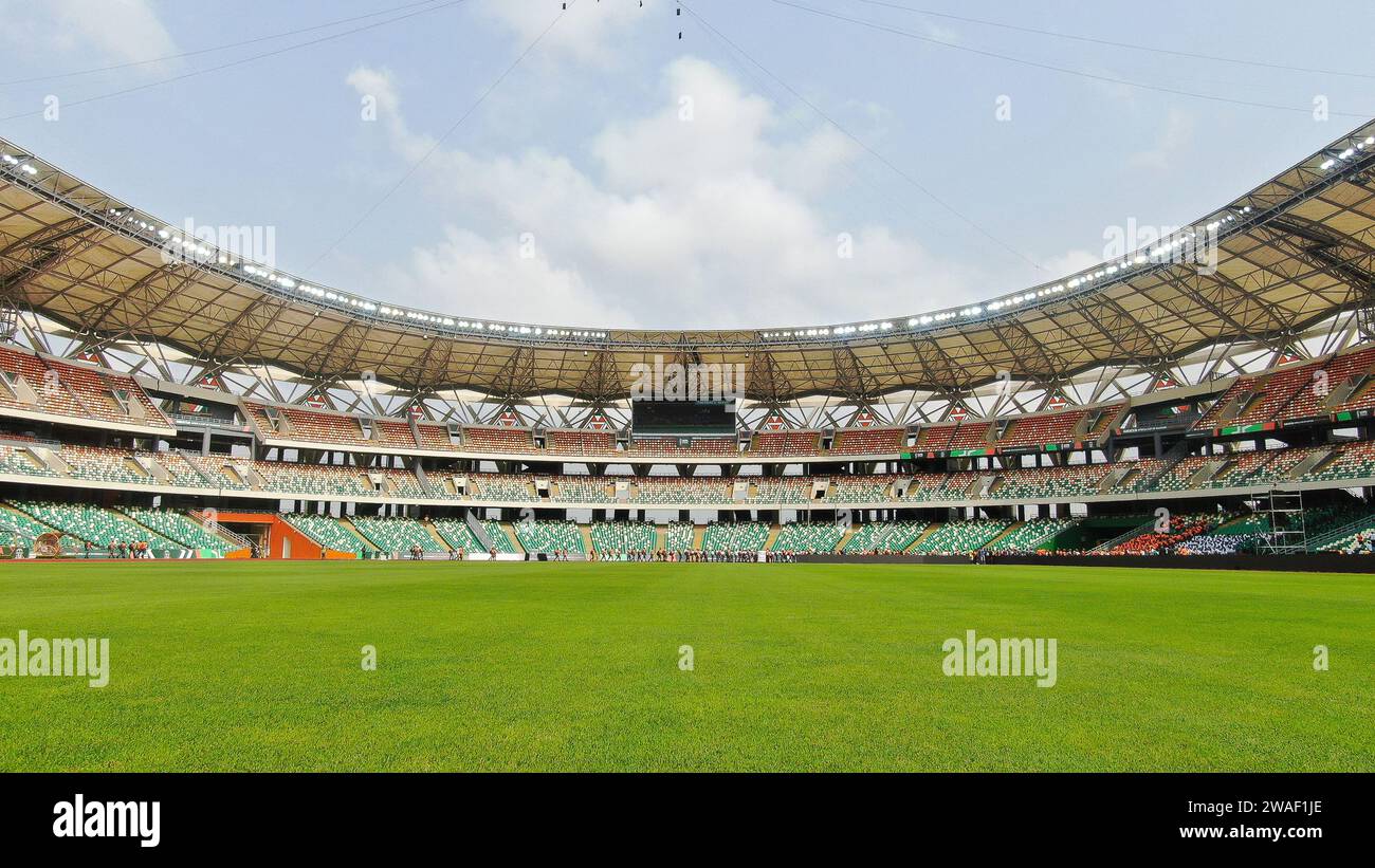 (240104) -- ABIDJAN, Jan. 4, 2024 (Xinhua) -- This photo taken on Jan ...