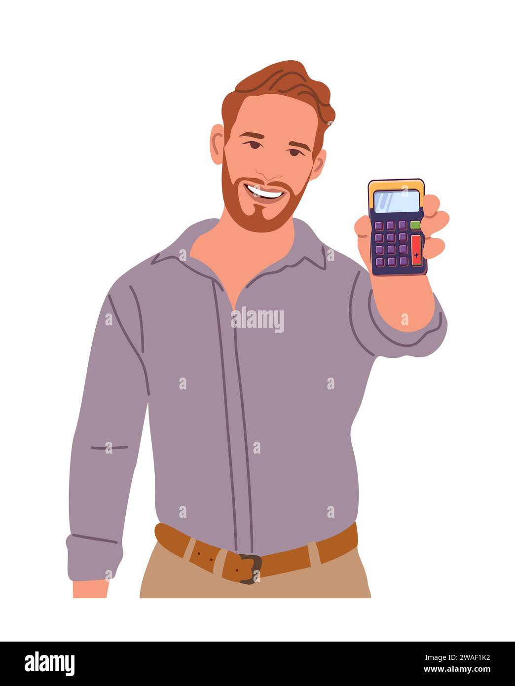 Buttons in hands Stock Vector Images - Alamy