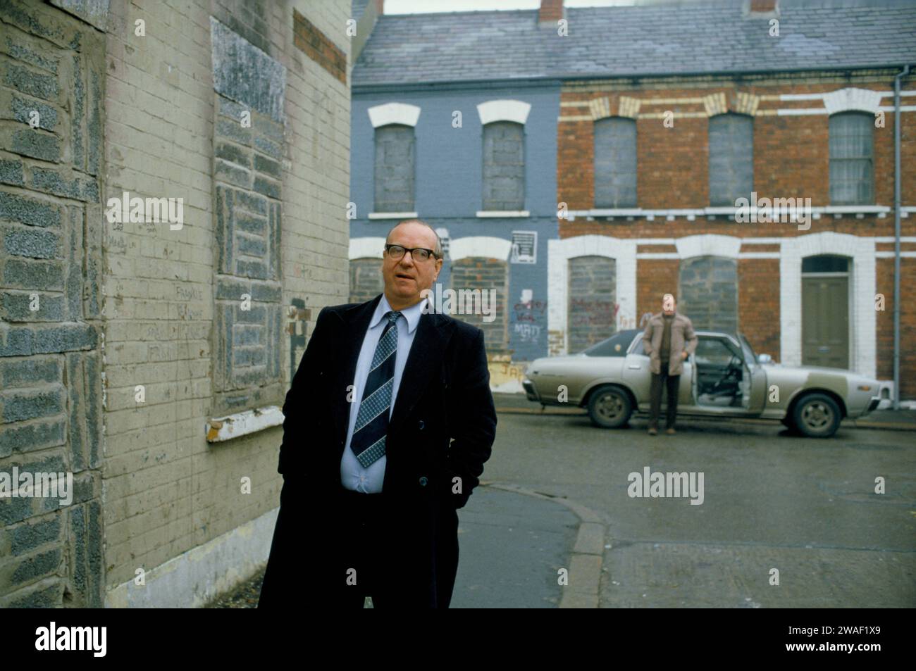 Gerry Fitt MP outside the house where he was born. Sir Gerry Fitt ...
