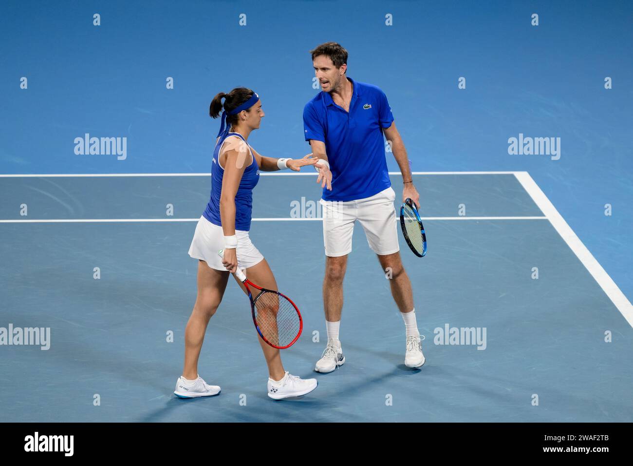 Sydney, Australia. 04th Jan, 2024. Caroline Garcia and Edouard Roger ...