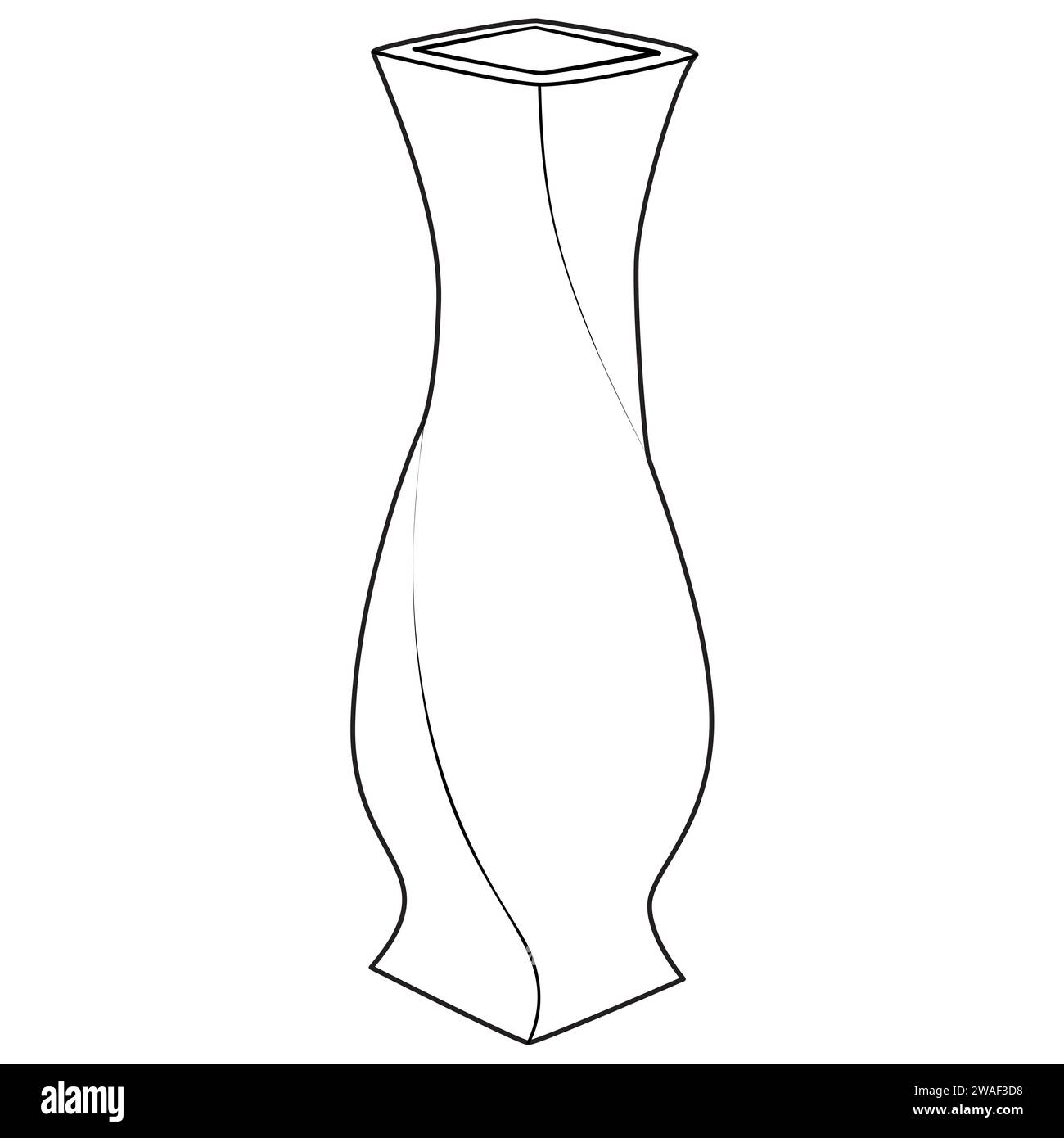 Outline vase, vector linear. Vase pottery, ancient pot greek ...