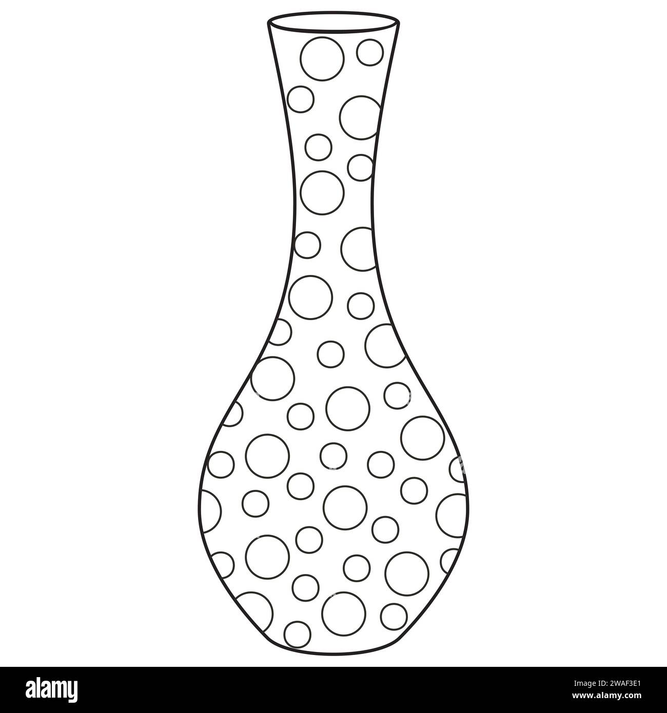 Outline vase, vector linear. Vase pottery, ancient pot greek ...