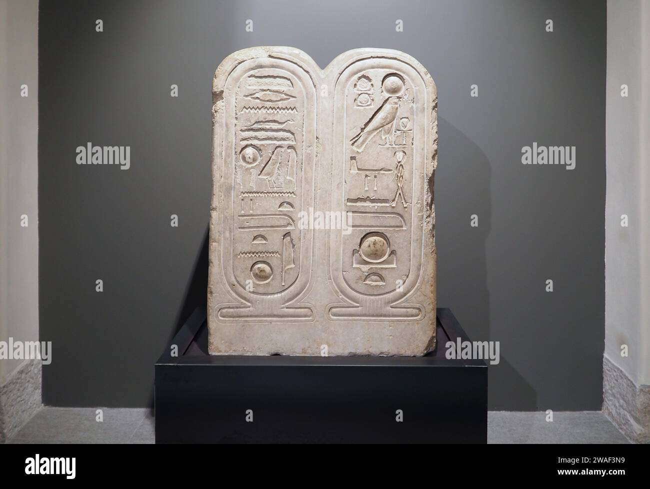 TURIN, ITALY - CIRCA DECEMBER 2022: Re Harakhte Stela At Museo Egizio ...