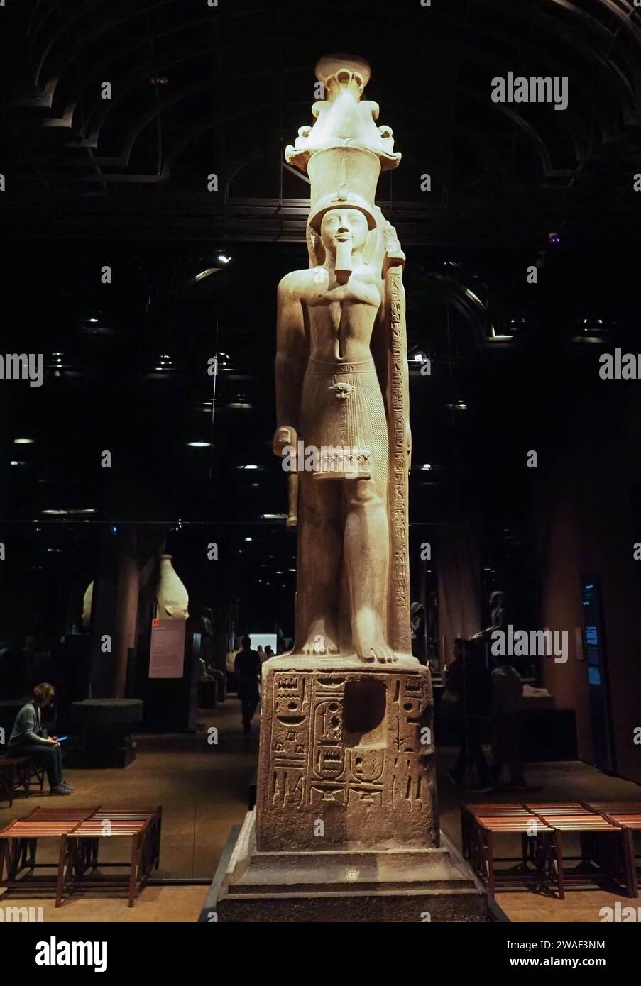 TURIN, ITALY - CIRCA DECEMBER 2022: Sethy II Statue At Museo Egizio ...