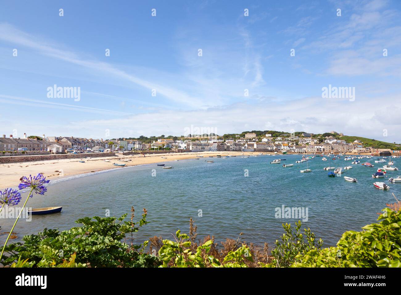 Town Beach from RNLI St Mary's, Isles of Scilly Stock Photo - Alamy