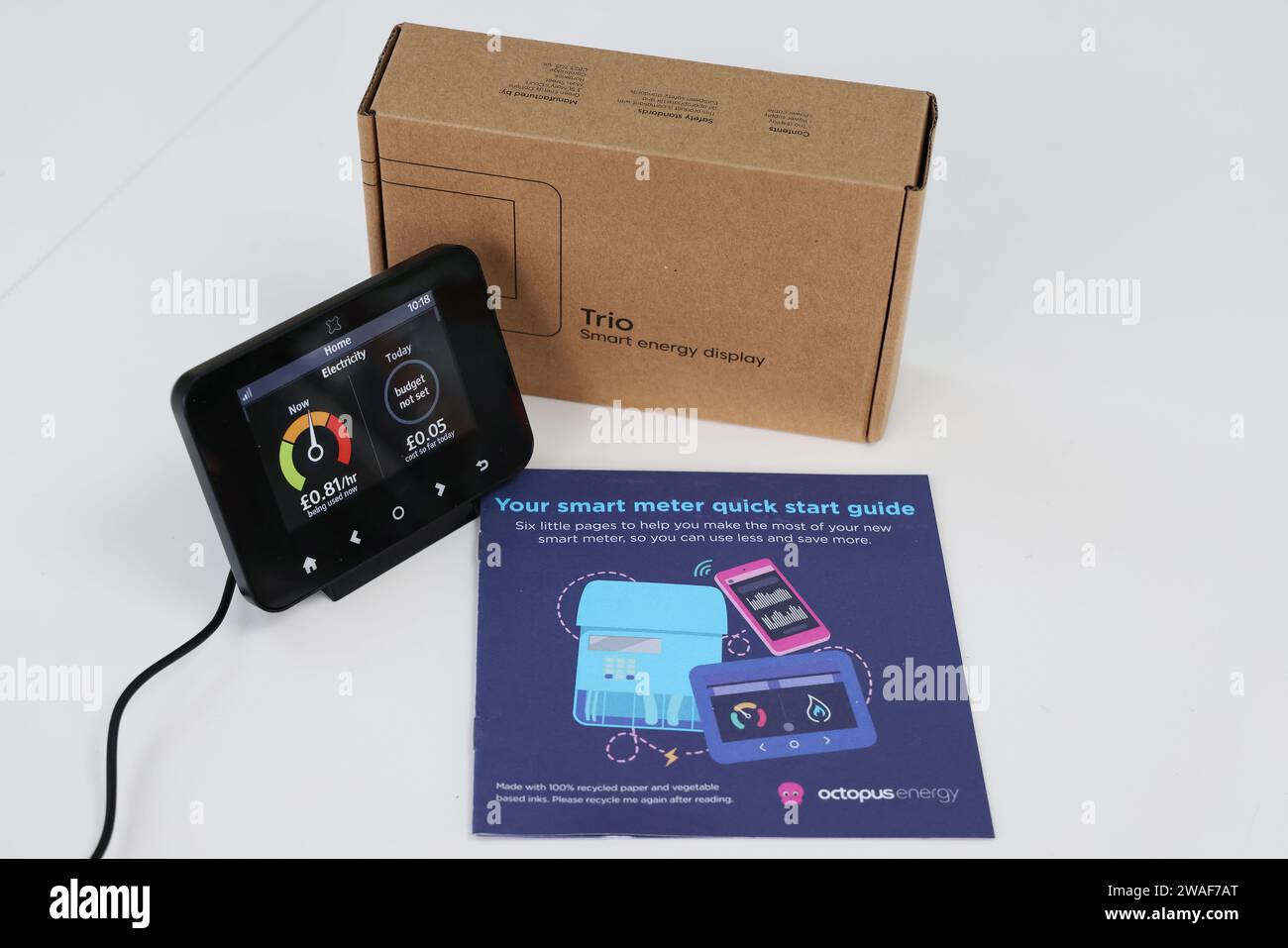 Modern Smart Electricity Meter fitted to a UK home - 4 January 2024 ...