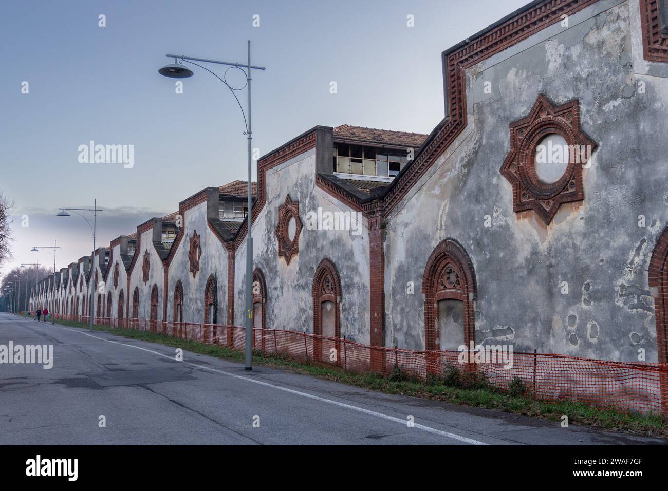 Crespi d'Adda, Italy - january 3 2024 - workers village UNESCO site ...
