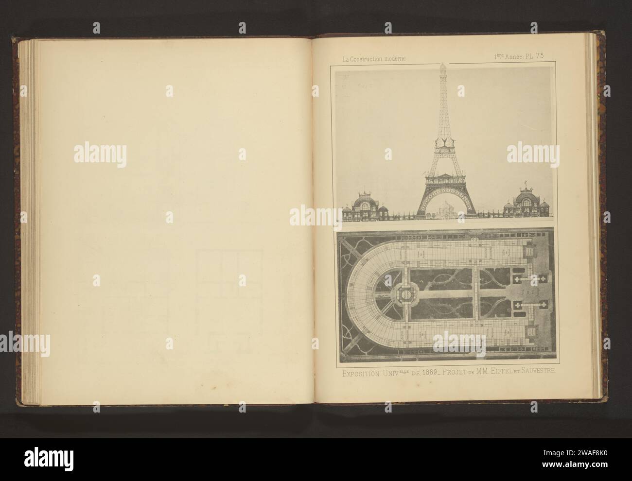 Reproduction of a design of the Eiffel Tower by Stephen Sauvestre and ...