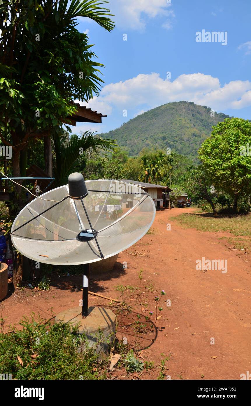Non asphalt Lateritic road or laterite rouge soils red earth street on ...