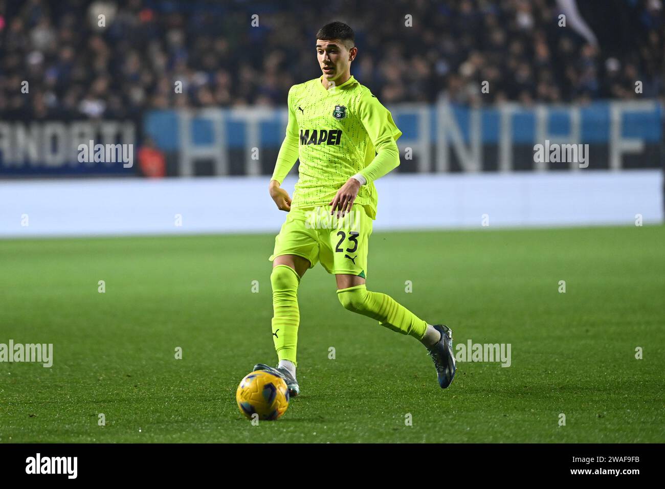 Bergamo, Italy. 03rd Jan, 2024. Cristian Volpato (us Sassuolo) in ...