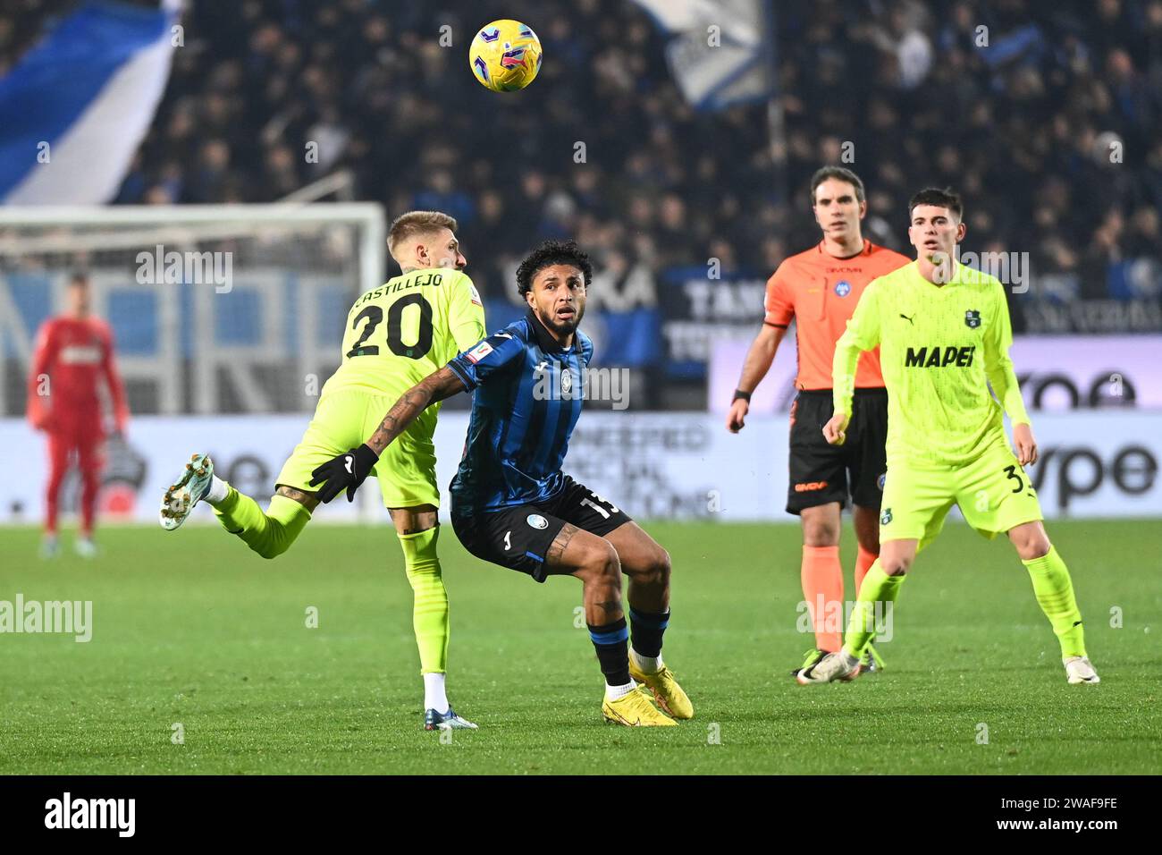 Bergamo, Italy. 03rd Jan, 2024. Ederson (Atlanta Bc) in action during ...