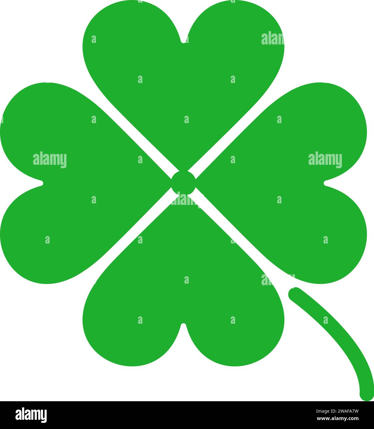 Four leaf clover icon symbol. Flat vector illustration Stock Vector ...