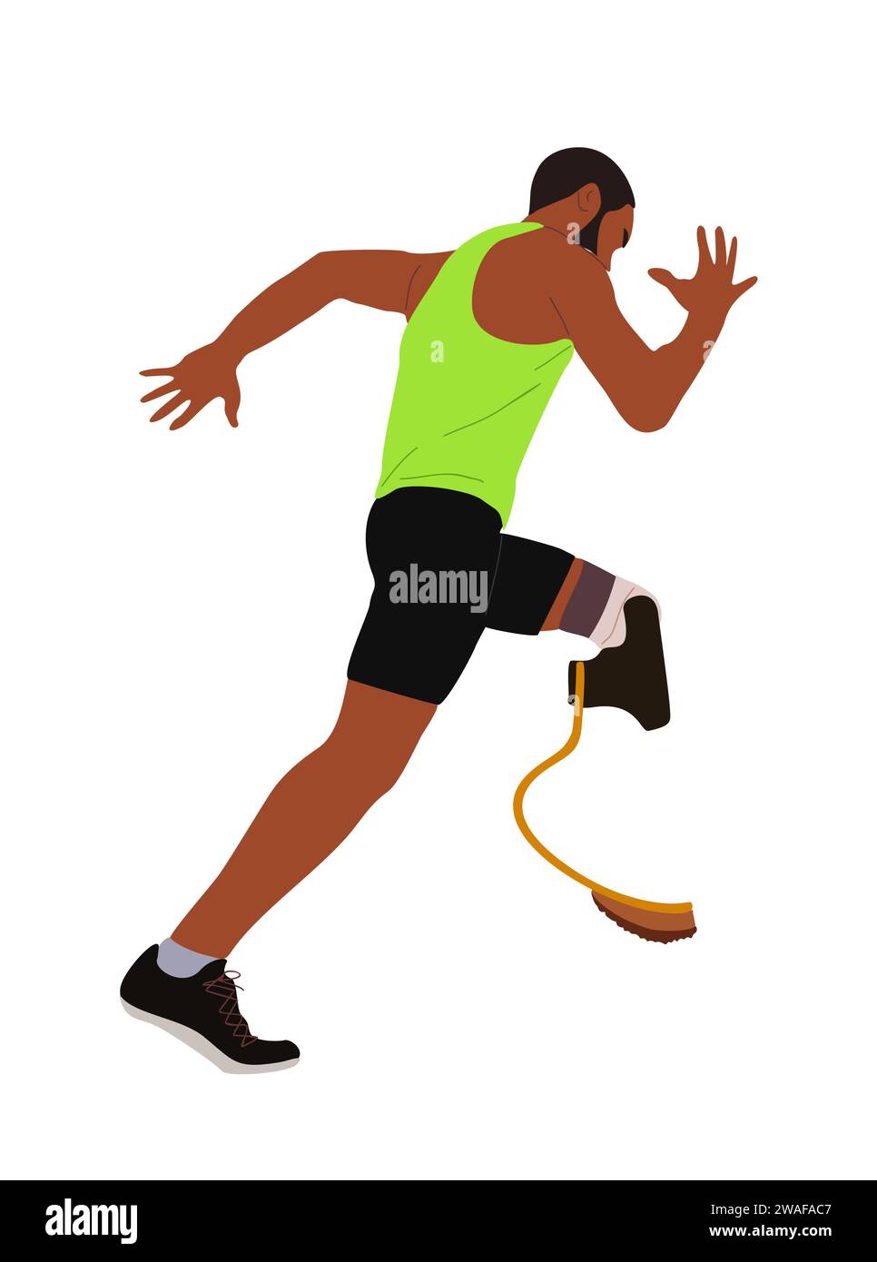 Sport training young black man Stock Vector Images - Alamy