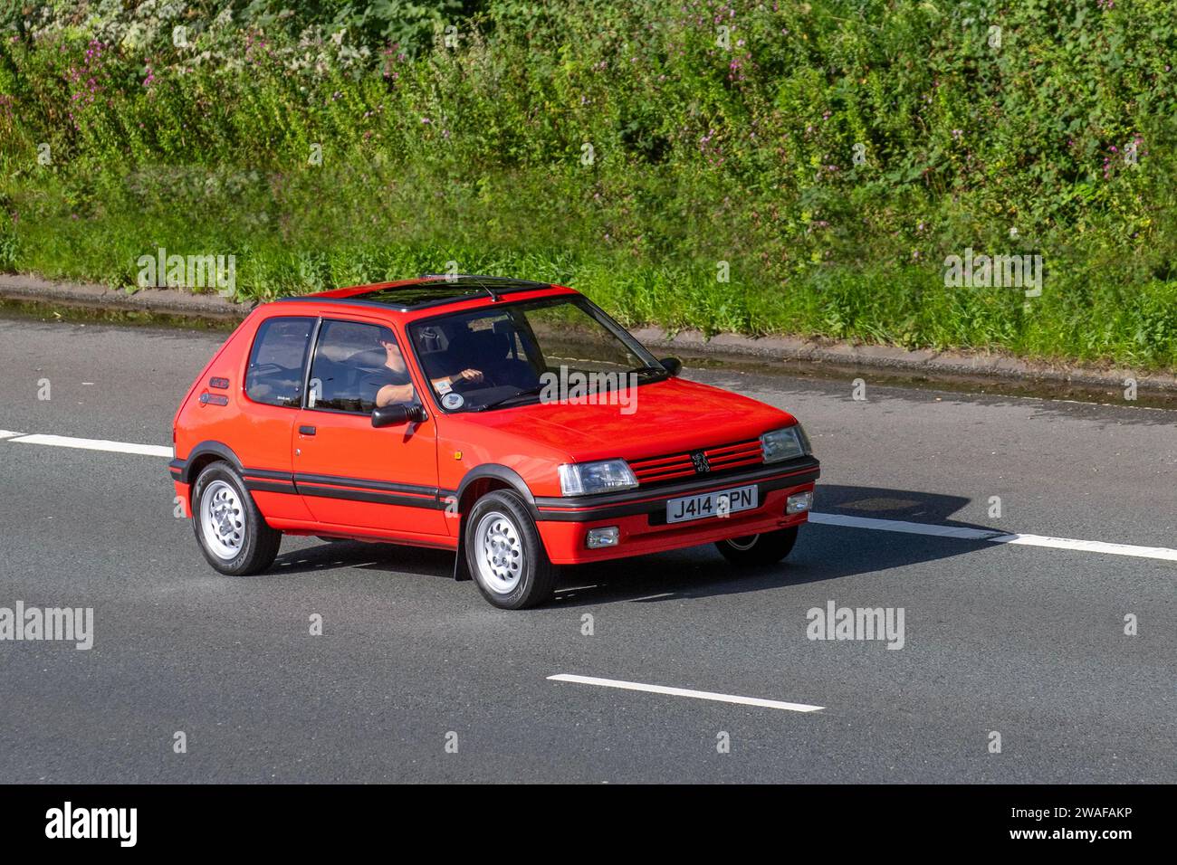 1992 90s nineties Red Peugeot 205 Gti Car Hatchback Petrol 1580 cc, 3 ...
