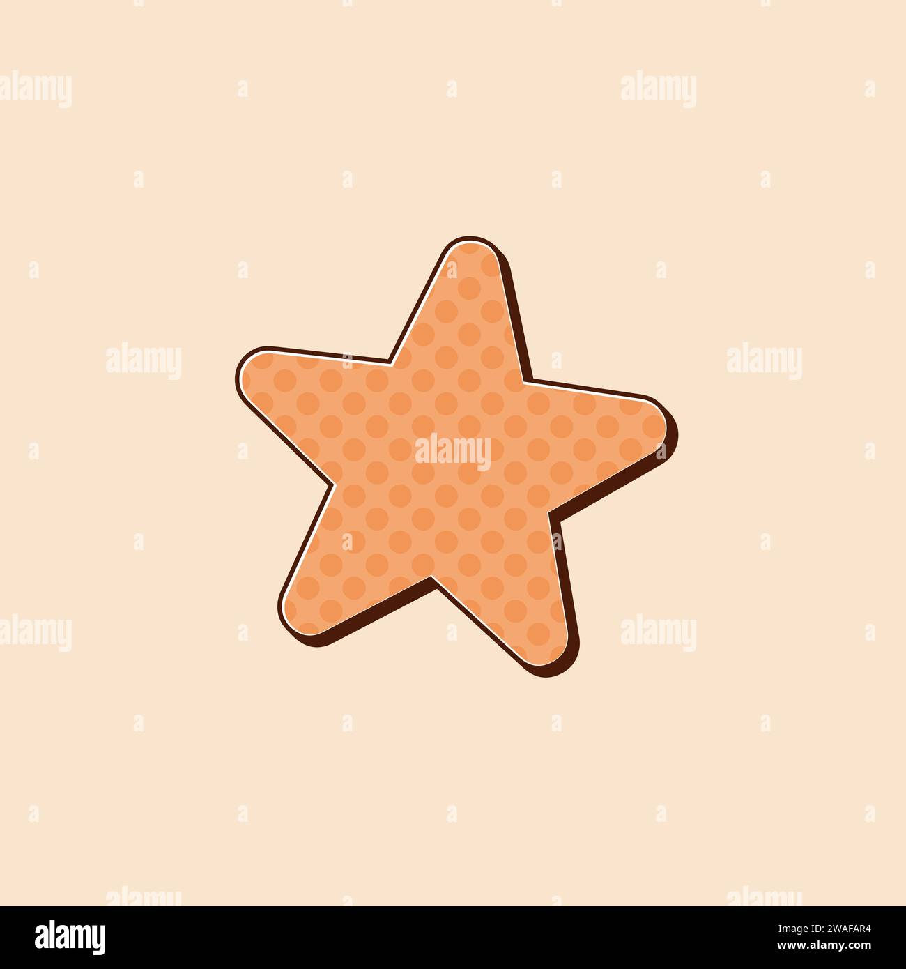 Polka stylized star. Customer rating feedback, rang, rating ...