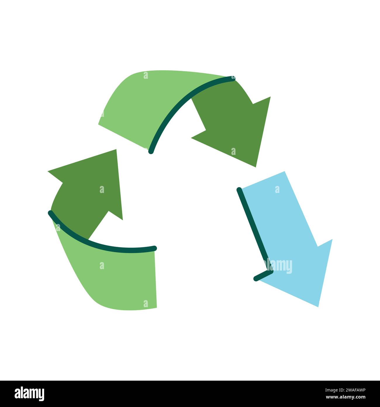 Downcycling color flat icon. Zero waste lifestyle. Eco friendly ...