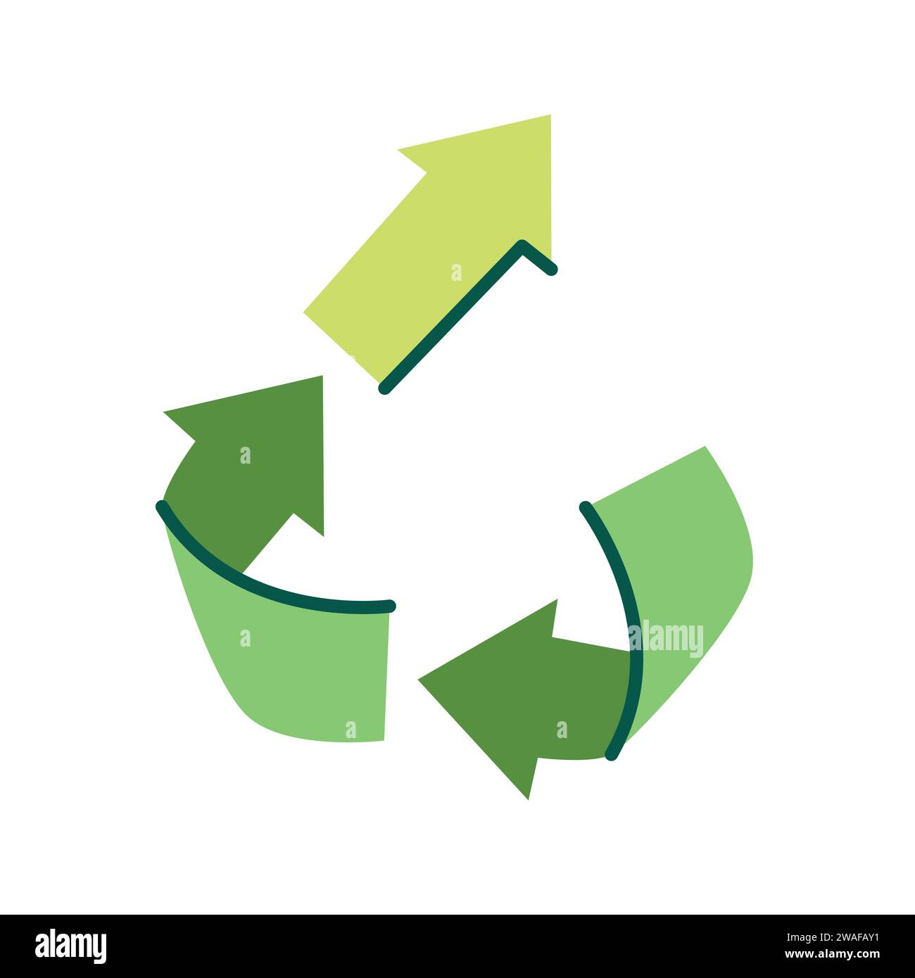 Upcycling color flat icon. Zero waste lifestyle. Eco friendly ...